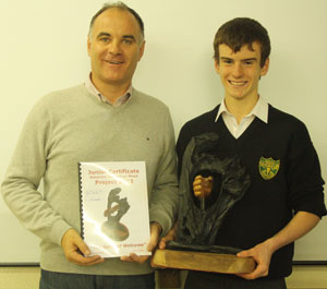 MTW Award for Eoin Corcoran - Holy Rosary College